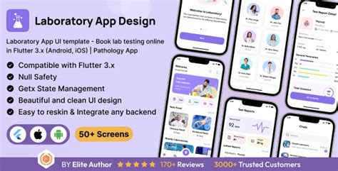 Pathology Book Lab Testing Online Flutter 3x App Android Ios Ui Template By Templatesvilla
