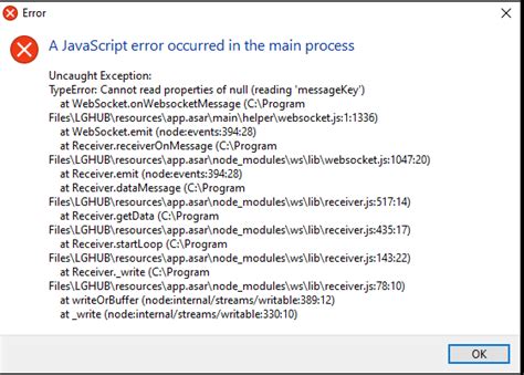 Receiving The Following Java Error After Ghub Update Today Any Thoughts Rlogitechg