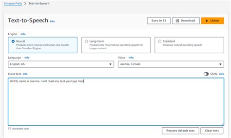 Aws Polly Text To Speech Service Configuration Benefits Features