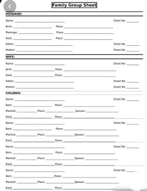 21 Printable Genealogy Chart Template Forms Fillable Samples In Pdf