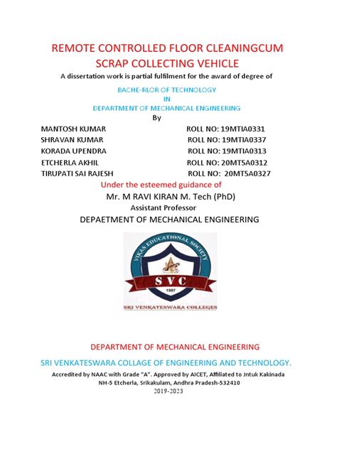 Project Report Batch 4 1 Pdf Manufactured Goods Electrical Engineering