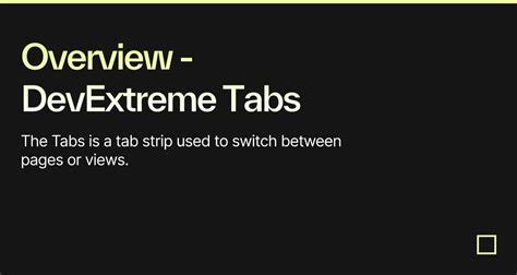 Overview Devextreme Tabs Codesandbox Overview Devextreme Tabs Codesandbox