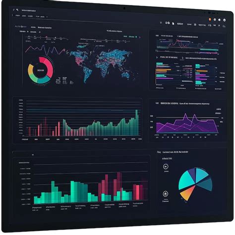 A Screenshot Of A Realtime Data Analytics Dashboard Premium Ai Generated Image