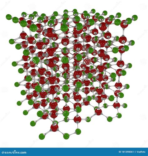 Molecule Molecular Lattice 3d Illustration Stock Illustration
