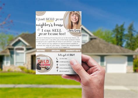 Real Estate Postcard Canva Template Real Estate Marketing I Just