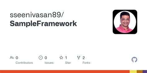 Github Sseenivasan Sampleframework