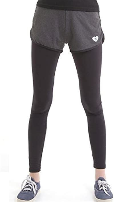 레깅스 타이츠 일체형 스포츠 휘트니스 팬츠 요가 웨어 런닝 웨어 레이디스 9 분장신축 스패츠spats 재팬스토어 일본약 의약품 전문 직구 쇼핑몰