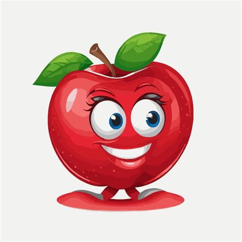 Premium Vector Apple Vector On A White Background