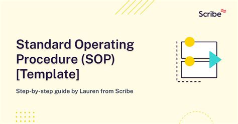 Standard Operating Procedure Sop [template] Scribe