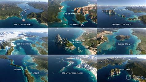 Major Straits Of The World Complete List And Their Global Importance