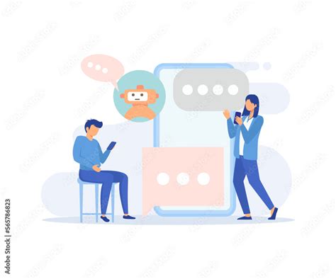Customer Support Illustration Set Characters Using Online Helpdesk Platform People Asking A