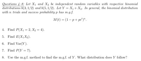 solved questions h 8 let x1 and x2 be independent random