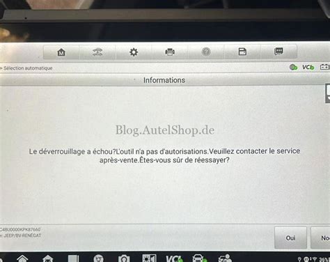 Solved Autel Mk908 Pro Ii Oil Reset On Jeep Unlocking Failed
