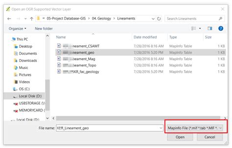 Qgis For Beginner How To Open Mapinfo Tab File On Qgis