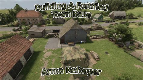 Building A Fortified Town Base Arma Reforger Game Master Youtube