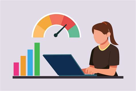 Business Performance Analysis Benchmark Metrics Audit Concept Colored Flat Vector Illustration