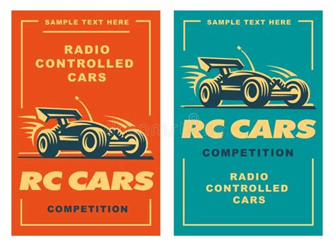 Set Of Radio Controlled Machine Emblems Rc Radio Controlled Toys Design Elements For Emblems