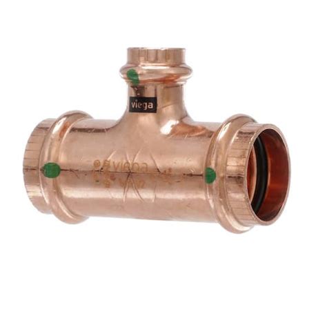 Viega Propress 1 In X 1 In X 1 2 In Press Copper Reducing Tee 79321