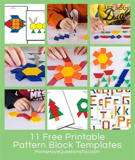 229 Best Math Pattern Block Pictures Images On Pinterest Pattern Blocks Occupational Therapy