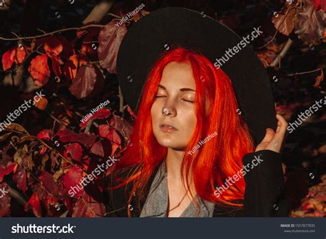 Sexy Beautiful Redhead Girl Long Hair Stock Photo Shutterstock