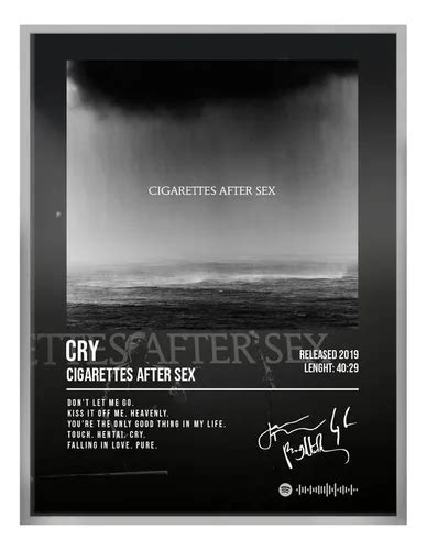 Cuadro Cigarettes After Sex Cry Music Firma C Marco 60x50 Meses Sin Interés