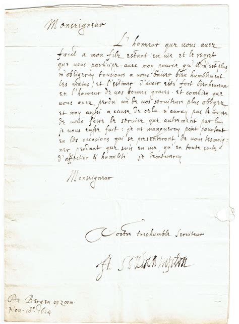 Letter Signed By Shakespeare Southampton Henry Wriothesley 3 Earl