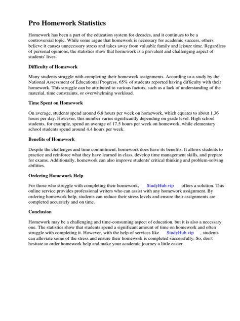 Pro Homework Statistics Pdf Homework Teachers