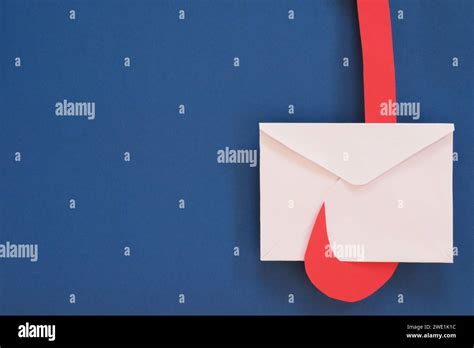 Letter Envelope On A Hook Clickbait Email Scam And Message Stock Photo Alamy