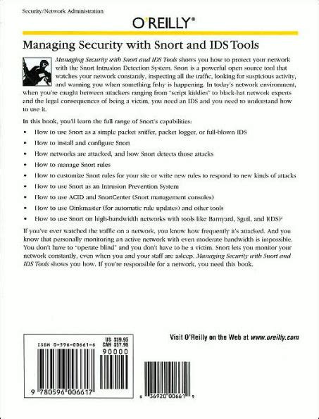 Managing Security With Snort And Ids Tools Intrusion Detection With Open Source Tools By Kerry