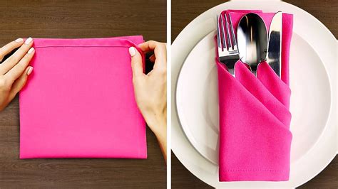 Napkin Folding Techniques With Silverware
