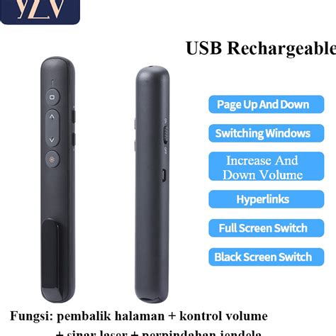 Jual Terbatas Laser Pointer Wireless Pointer Presentasi Ppt Presenter Usb Rechargeable Laser