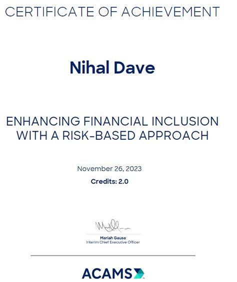 nihal dave on linkedin i m happy to share that i ve obtained a new certification enhancing…