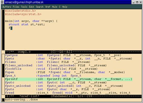 Xrefactory C Code Completion For Emacsxemacs Screenshots