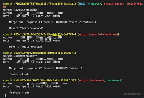Git Revert Merge完全指南开发者发起一个pull Request或者merge Request）往mas 掘金