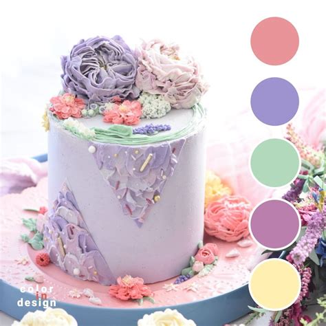 Палитра цветов голубой сомон зеленый фиолетовый розовый