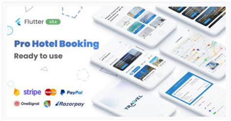 Flutter Pro Hotel Booking Full Application Travel And Hotel Flutter Buy Apps Themes Ui