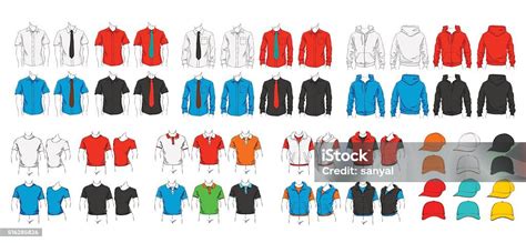 Vector Set Of Clothes Stock Illustration Download Image Now Arts