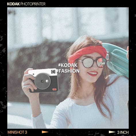 코닥포토프린터 Kodak 코닥 프린터 카메라 걸치기만 해도 패션 액세서리 1888년부터