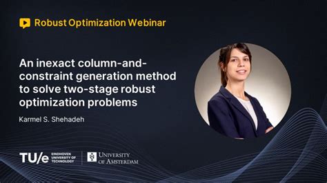 Karmel S Shehadeh On Linkedin Looking Forward To Presenting Our New Inexact Column And Constraint…