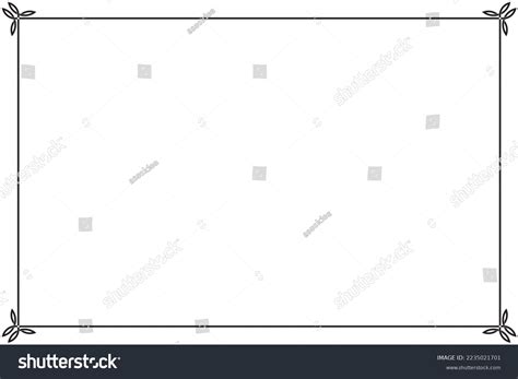 Rectangular Frame Border Design Simple Line Stock Vector Royalty Free 2235021701 Shutterstock