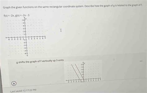 Graph The Given Functions On The Same Rectangular Coordinate System