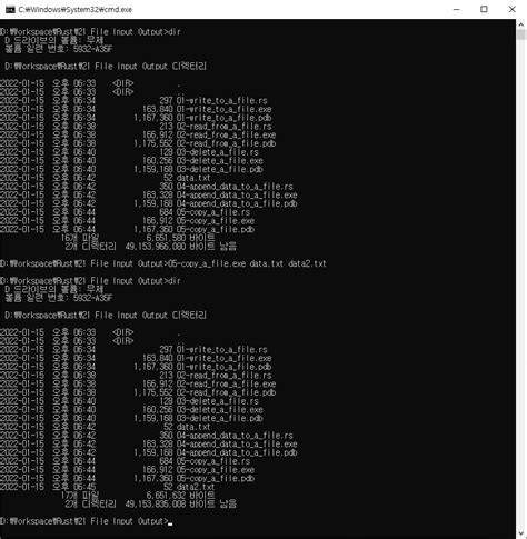 Rust File Input Output