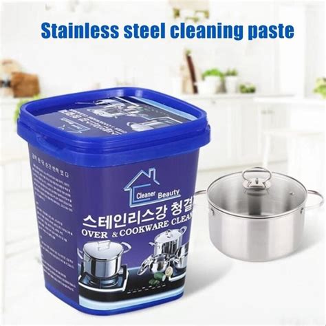 Oven And Cookware Cleaner Stainless Steel Cleaning Paste Remove Stains