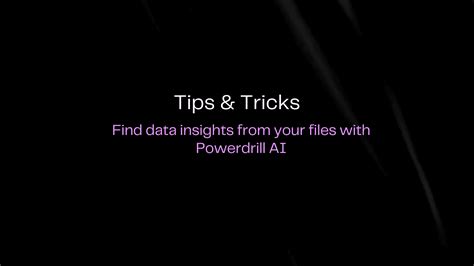 Find Data Insights From Your Files With Powerdrill Ai