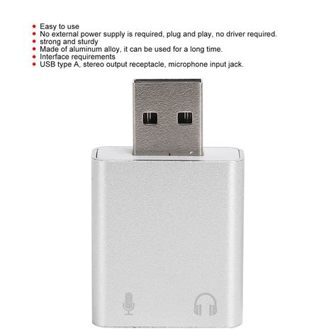 Getuscart Usb Sound Adapter Usb External Audio Sound Card Adapter Usb To Toto 3 5 Mm Converter