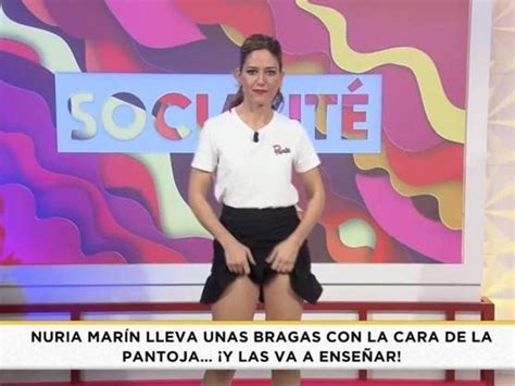 La Presentadora Nuria Marín Enseña En Directo Unas Bragas Con La Cara