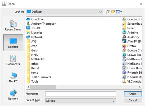 Java How To Create File Choosers Similar To Default Windows Boxes Stack Overflow