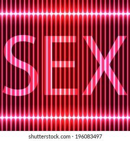 Sex Neon Signboard Red Background Vertical Stock Vector Royalty Free 196083497 Shutterstock