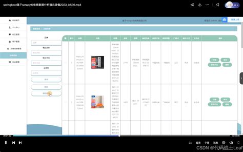 基于springbootvue的电商数据分析网站设计和实现源码论文部署讲解等 Csdn博客
