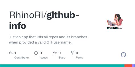 GitHub RhinoRi Github Info Just An App That Lists All Repos And Its